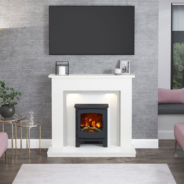 FLARE Beacon Inset Electric Stove - Small | Flames.co.uk