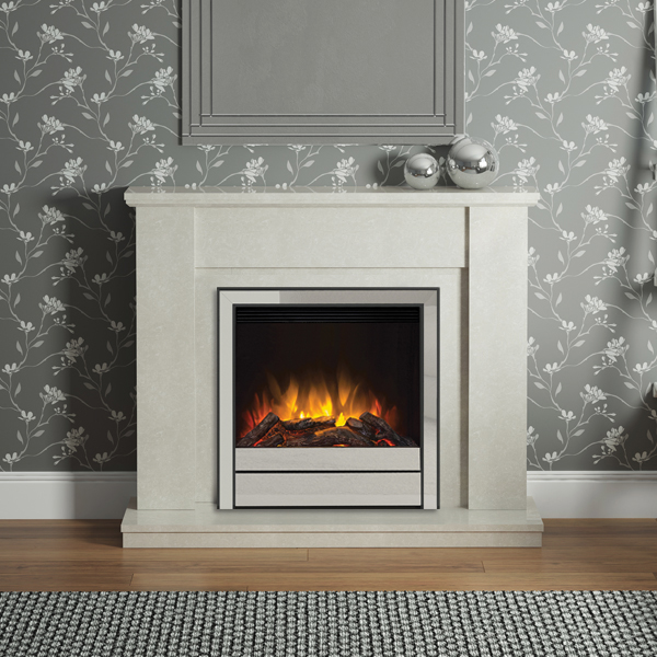 Elgin & Hall Cotsmore Marble Electric Fireplace Suite | Flames.co.uk