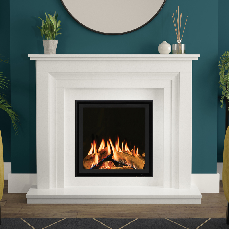 Elgin & Hall Hartley 600CF Marble Gas Fireplace Suite | Flames.co.uk