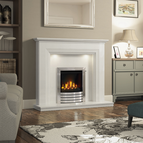 Elgin & Hall Odella Marble Fireplace | Flames.co.uk