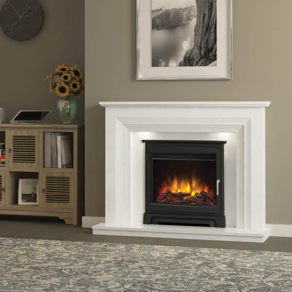 Elgin & Hall Vitalia Marble Fireplace | Flames.co.uk