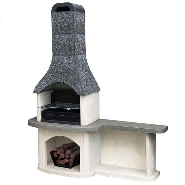 Sorrento Masonry Barbecue with Side Table | Flames.co.uk
