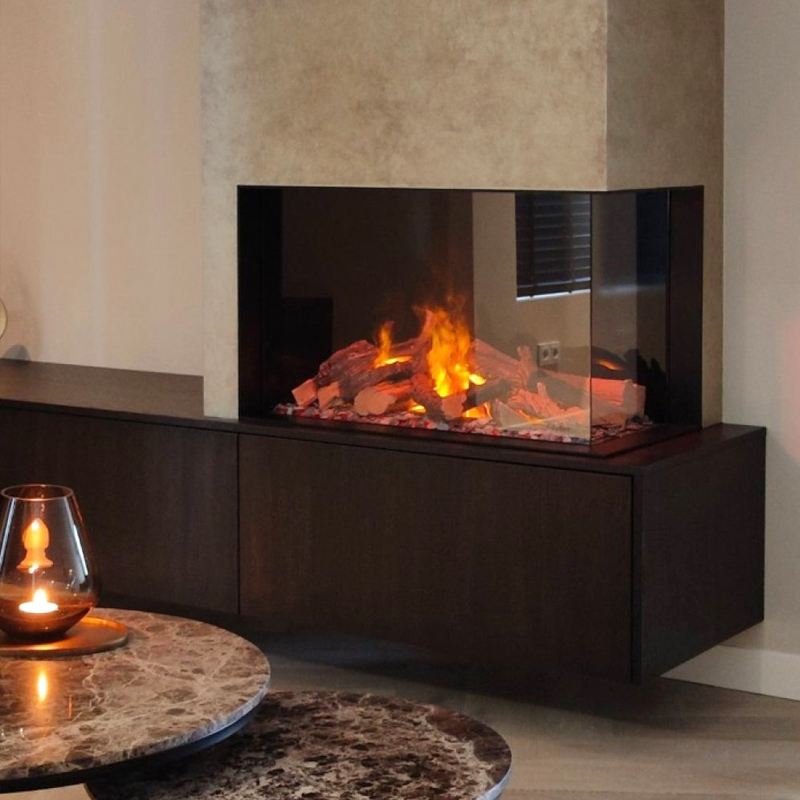 Faber e-MatriX Mood 800-500 II 2-Sided Electric Fireplace | Flames.co.uk