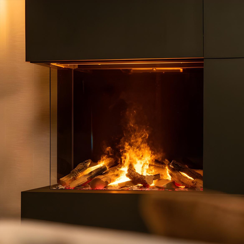 Faber e-MatriX Mood 800-650 II 2-Sided Electric Fireplace | Flames.co.uk