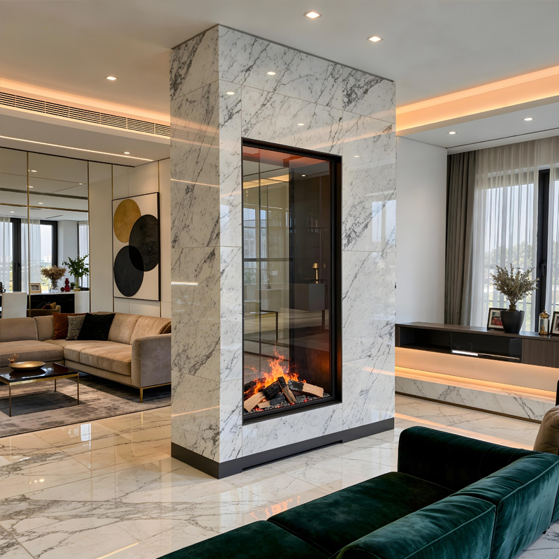 Faber e-MatriX Vertical 800-1600 ST Electric Fireplace | Flames.co.uk