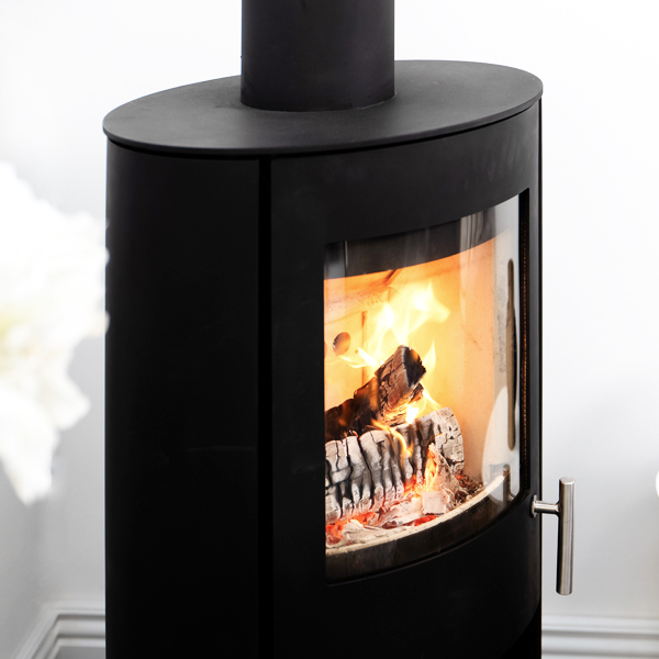 Fireline Woodtec FCS Cylinder 5kW Wood Burning Stove | Flames.co.uk