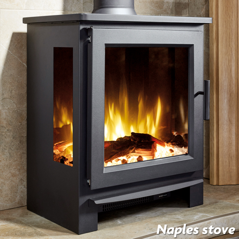 Firetti New York Electric Stove Fireplace Suite | Flames.co.uk