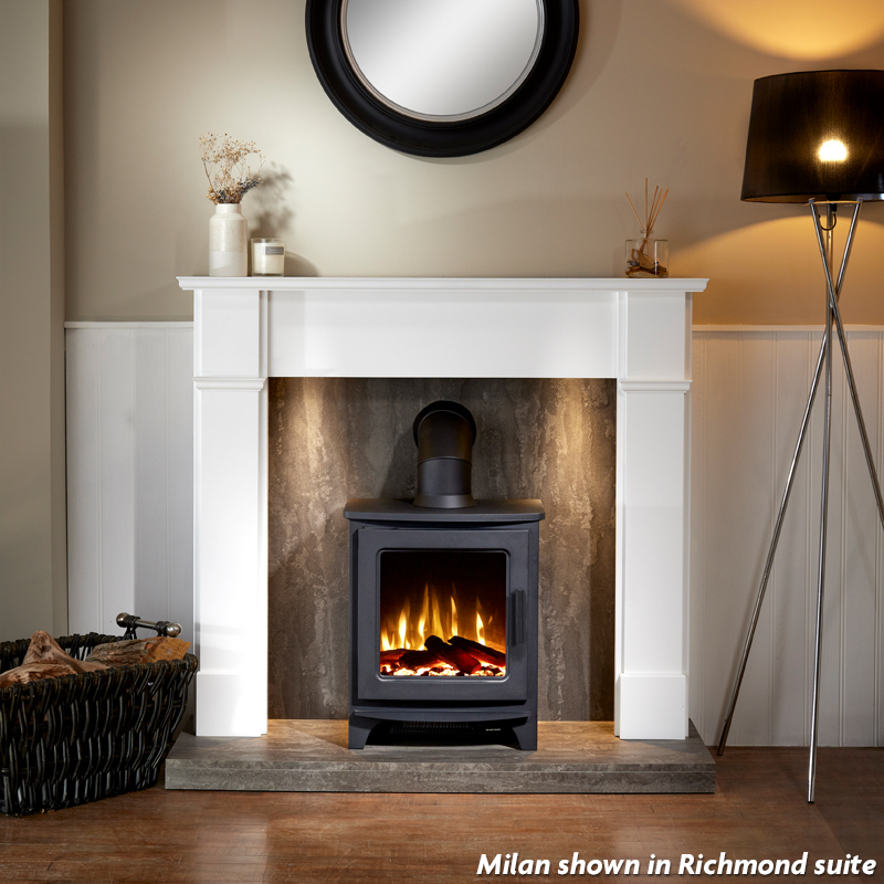 Firetti Milan Electric Stove | Flames.co.uk