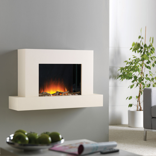Flamerite Jaeger 1020 Wall Mounted Electric Fireplace Suite | Flames.co.uk