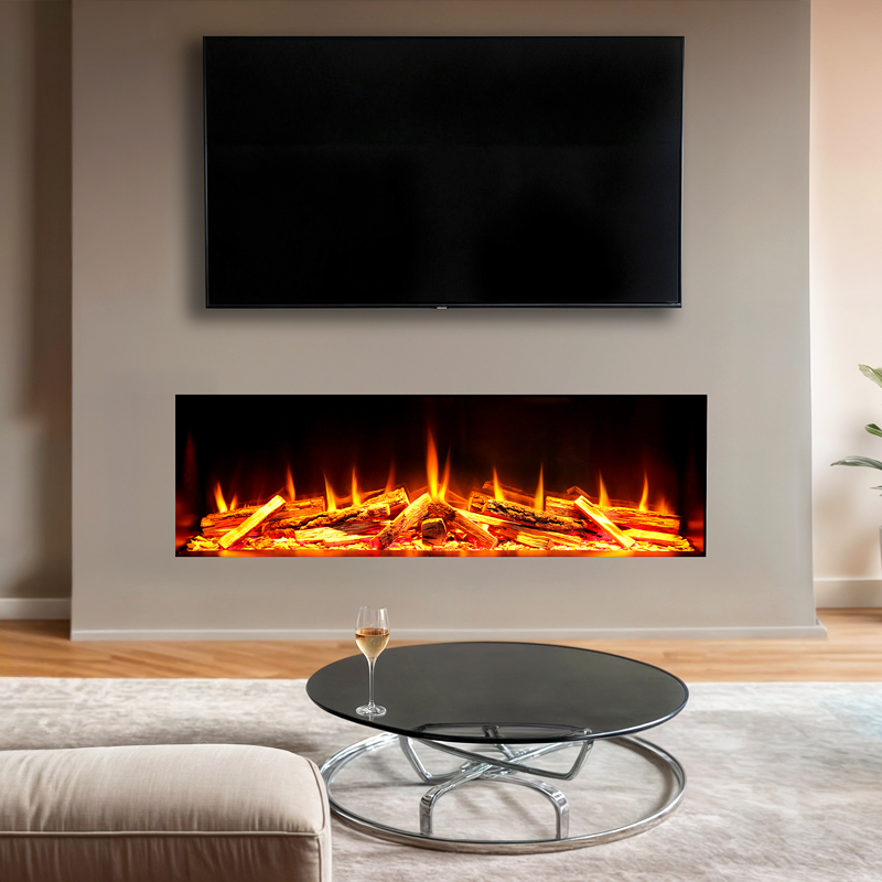 Flavel Proflame 1000 3-Sided Glass Smart Electric Fire | Flames.co.uk