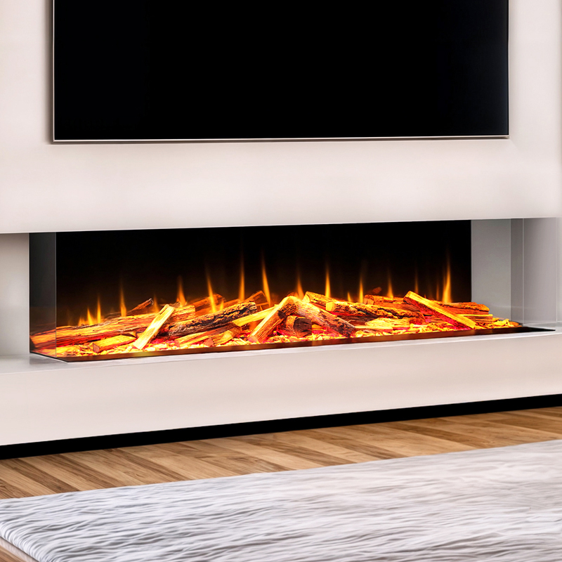 Flavel Proflame 1600 3-Sided Glass Smart Electric Fire | Flames.co.uk