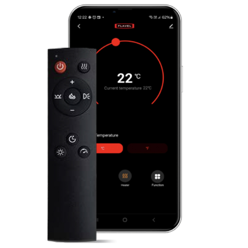 Flavel Proflame 1250 3-Sided Glass Smart Electric Fire | Flames.co.uk