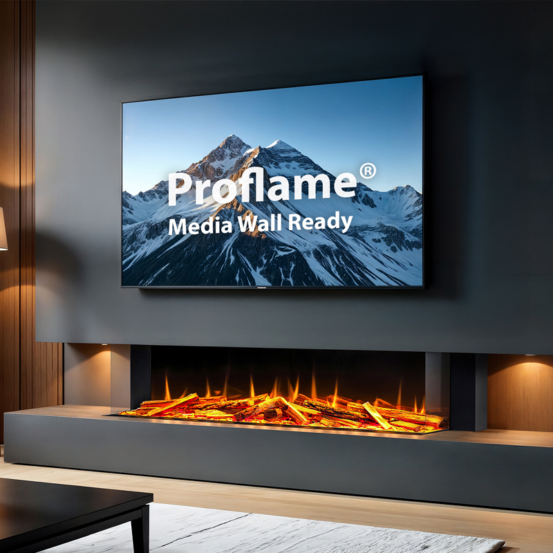 Flavel Proflame 1000 3-Sided Glass Smart Electric Fire | Flames.co.uk