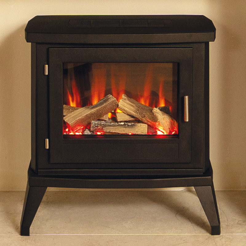 Focal Point Brocton Electric Stove - Black | Flames.co.uk
