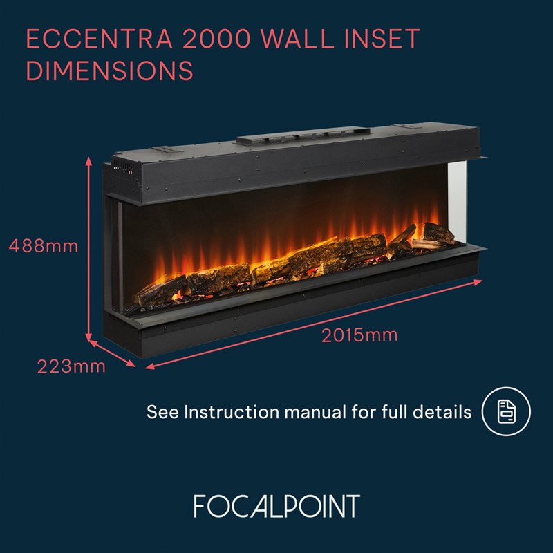 Focal Point Ennolux 1500 LCD Electric Fire UK | Flames.co.uk
