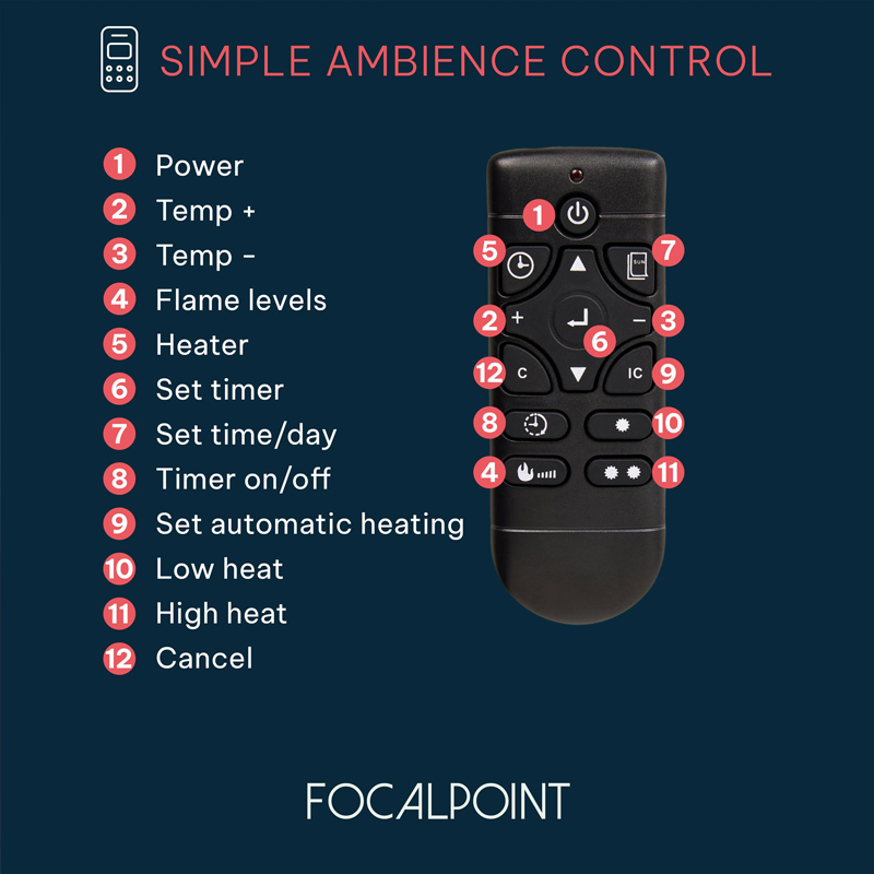 Focal Point Ennolux 1500 LCD Electric Fire UK | Flames.co.uk