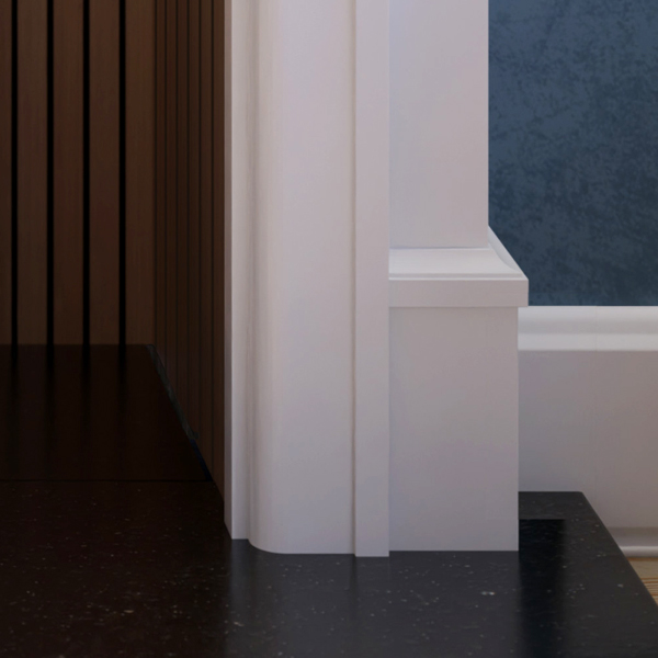 Gallery Bartello White Painted Fireplace | Flames.co.uk