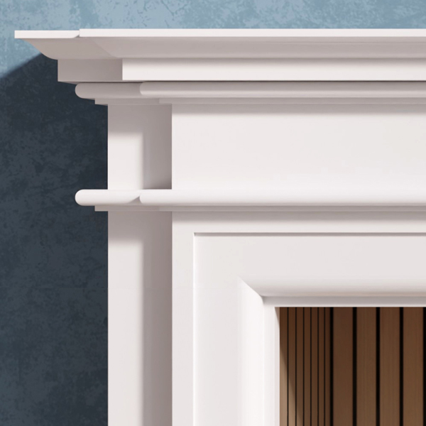 Gallery Bartello White Painted Fireplace | Flames.co.uk