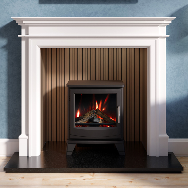 Gallery Bartello White Painted Fireplace | Flames.co.uk