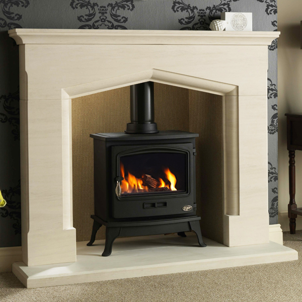 Gallery Coniston Fireplace with optional Tiger Eco Gas Stove | Flames.co.uk