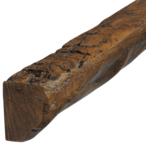 Gallery Geocast Rustic Natural Oak Effect Fireplace Beam | Flames.co.uk