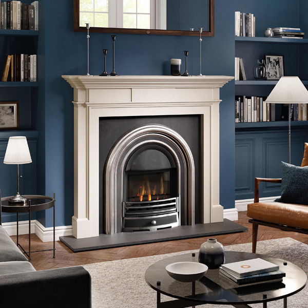 Gallery Milbrooke Agean Limestone Fireplace | Flames.co.uk