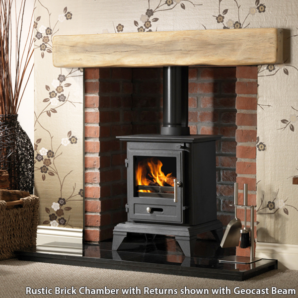 Gallery Rustic Brick With Returns Only Fireplace Chamber Panels ...