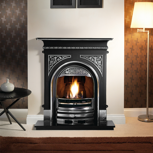Gallery Tregaron 36" Cast Iron Combination Fireplace | Flames.co.uk