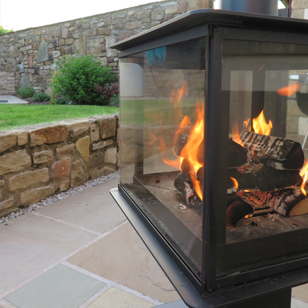 Legend Garden Cube - Outdoor Wood Burning Stove | Flames.co.uk