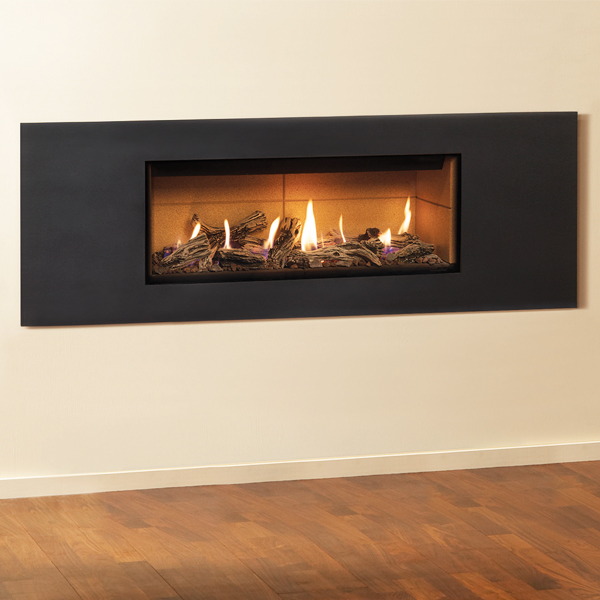 Gazco Studio Steel 2 Balanced Flue Gas Fire | Flames.co.uk