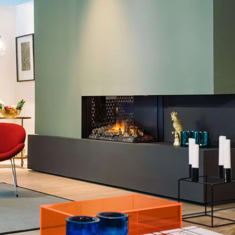 Faber e-MatriX Mood 800-500 II 2-Sided Electric Fireplace | Flames.co.uk
