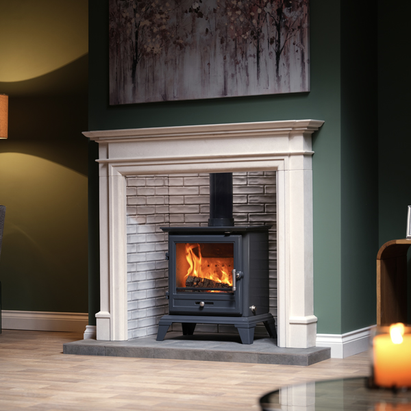 Gallery Classic 8 Eco Design Multi-Fuel Stove - Oxford Grey | Flames.co.uk