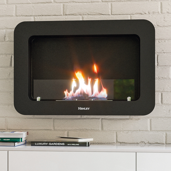 Henley Crete Wall Mounted Bioethanol Fire | Flames.co.uk