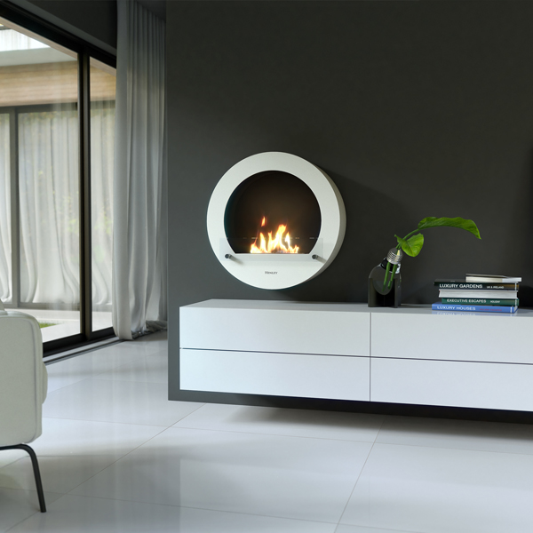 Henley Hamburg Wall Mounted Bioethanol Fire | Flames.co.uk