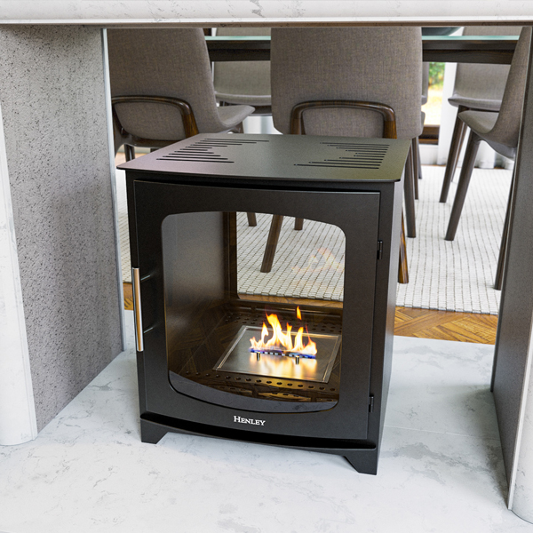 Henley Hazelwood Double Sided Bioethanol Stove | Flames.co.uk
