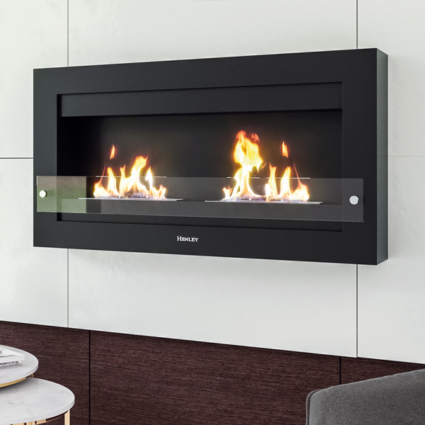 Henley Oslo 900 Wall Mounted Bioethanol Fire | Flames.co.uk