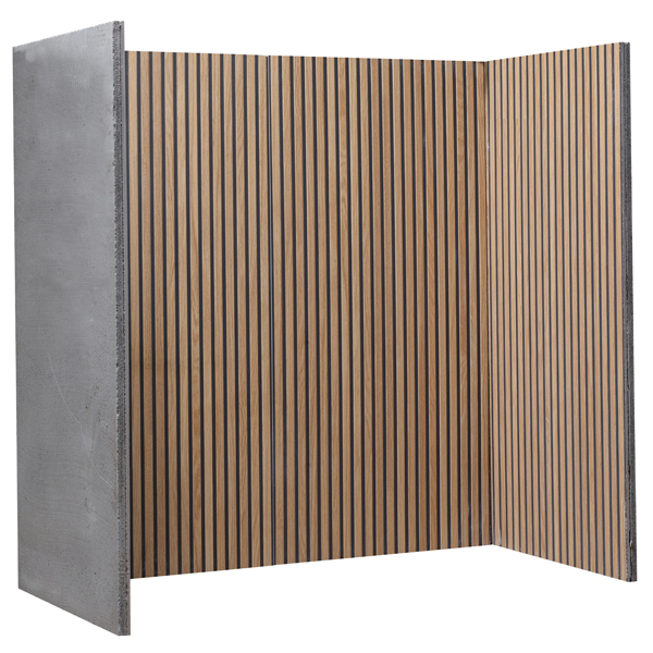 Gallery Karne Honey / Black Fireplace Chamber Panels | Flames.co.uk