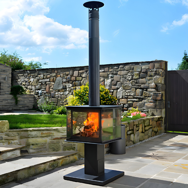 Legend Garden Cube - Outdoor Wood Burning Stove | Flames.co.uk
