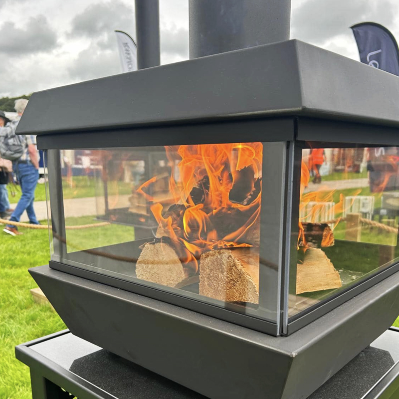 Legend Table Top Garden Cube Outdoor Wood Stove | Flames.co.uk