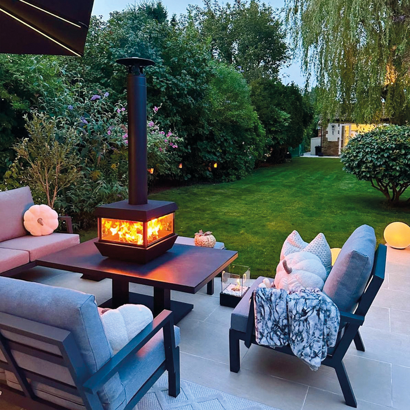 Legend Table Top Garden Cube Outdoor Wood Stove | Flames.co.uk
