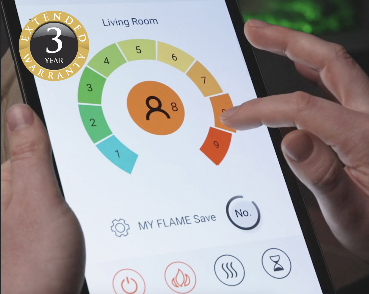 Onyx Fusion 150RW LCD Electric Fire | Flames.co.uk