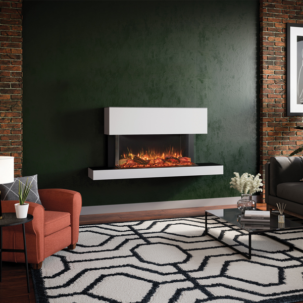 Onyx Avanti 110RW Milazzo Electric Fireplace Suite | Flames.co.uk