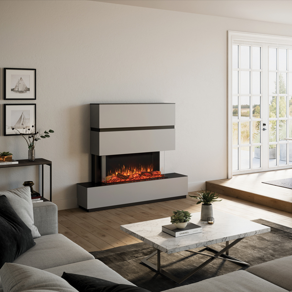 Onyx Avanti 110RW Milazzo Electric Fireplace Suite | Flames.co.uk