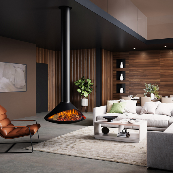 Onyx Orbit Suspended Electric Fire | Flames.co.uk