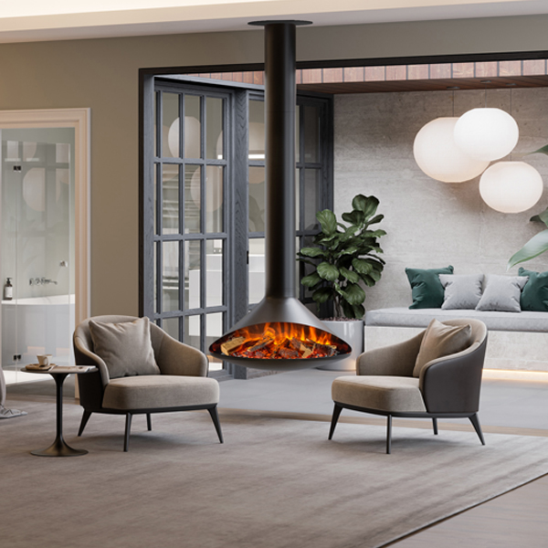 Onyx Orbit Suspended Electric Fire | Flames.co.uk