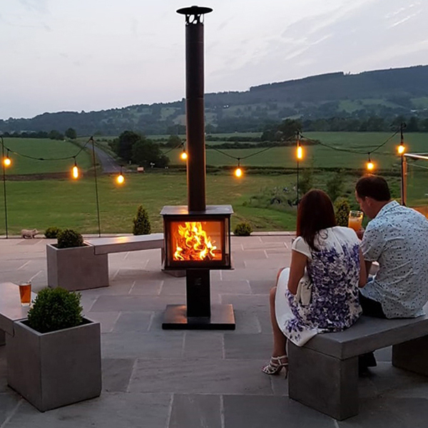 Legend Garden Cube - Outdoor Wood Burning Stove | Flames.co.uk