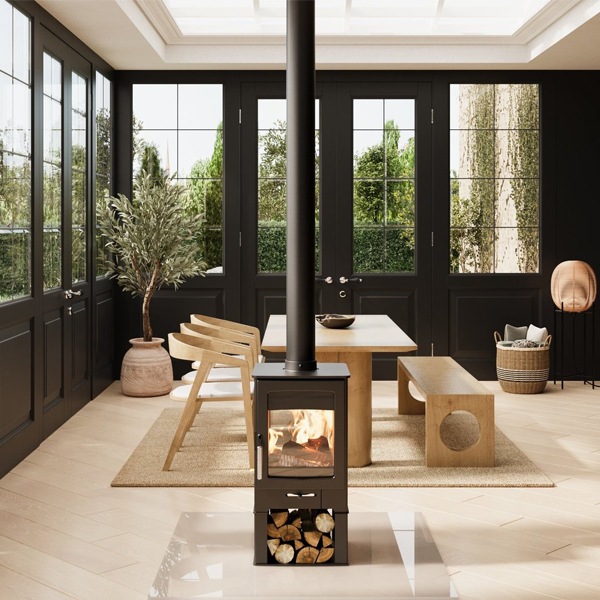 Parkray Aspect 4 Eco Double Sided Wood Burning Stove | Flames.co.uk