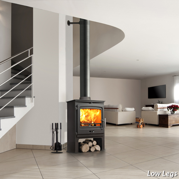 Portway P2 Contemporary Multi-Fuel Stove | Flames.co.uk
