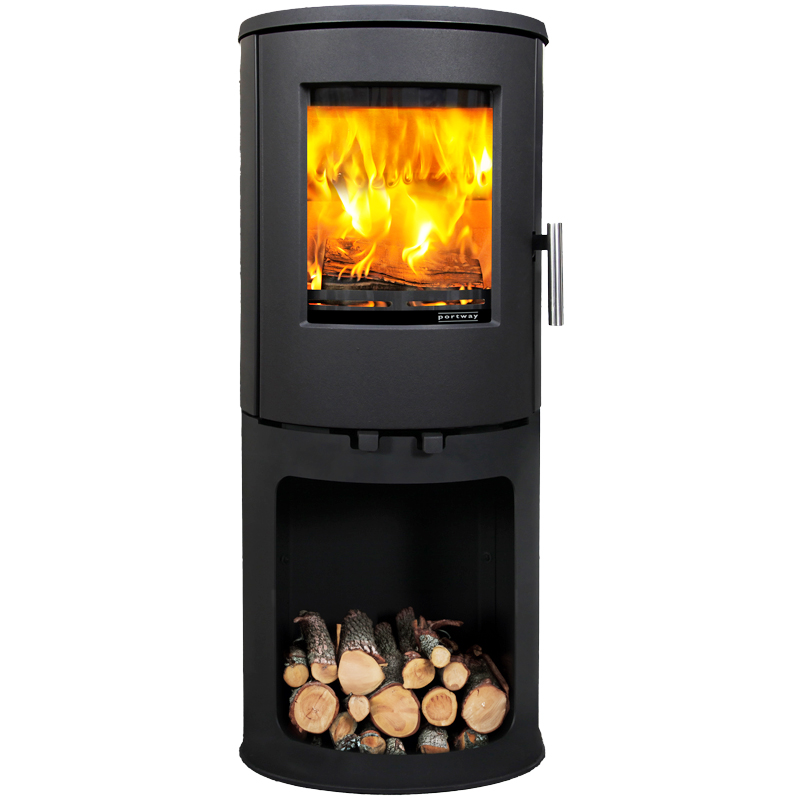 Portway PB1000 Log Store Multi-Fuel Stove | Flames.co.uk