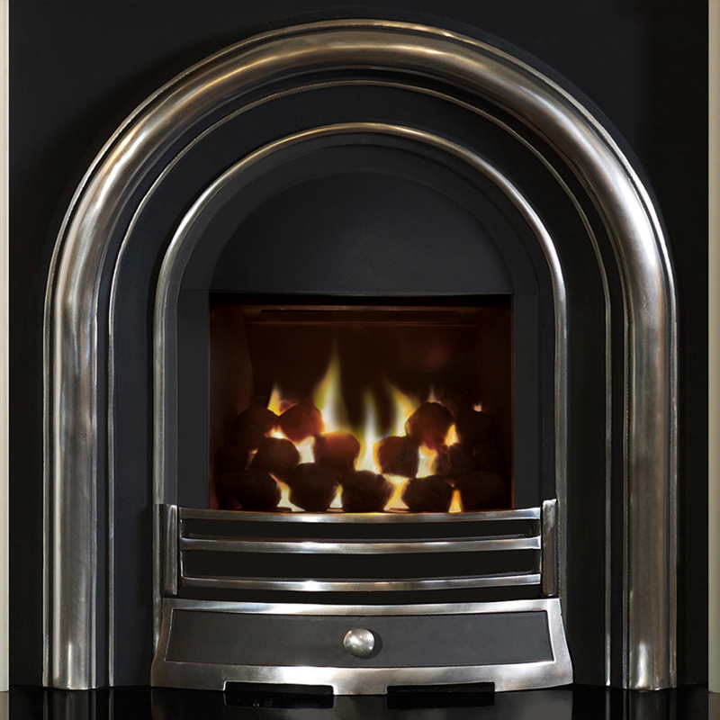 PureGlow Wenlock Limestone with Cast Insert Fireplace Package | Flames ...